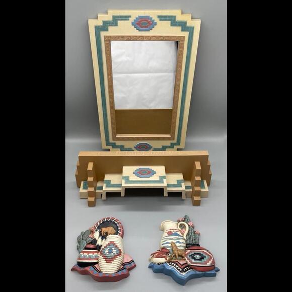 Home Interiors | Accents | Vintage Southwestern Style Decorative Mirror ...